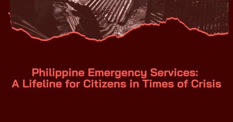Philippine Emergency Services: A Lifeline for Citizens in Times of ...